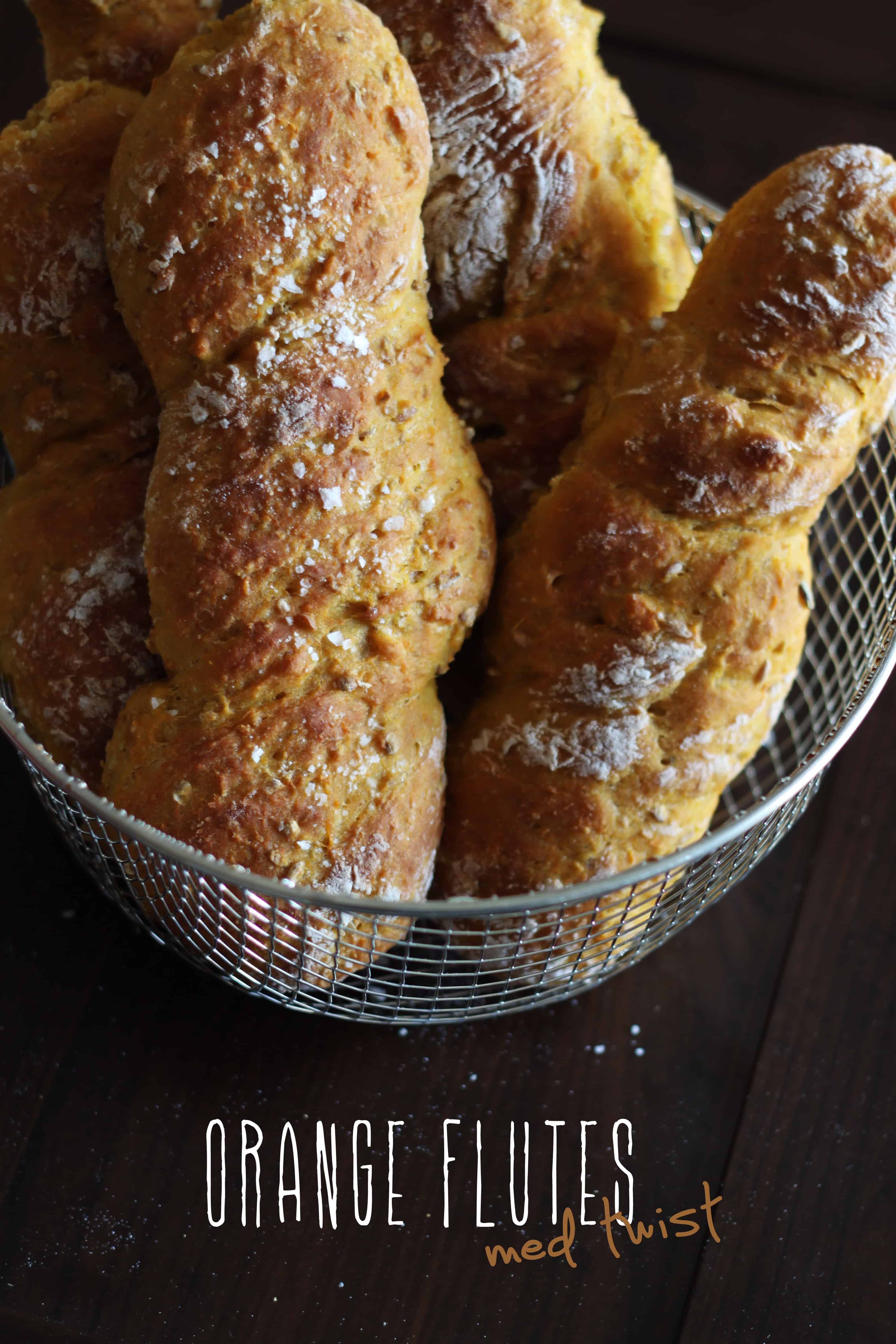 Orange flutes med et twist