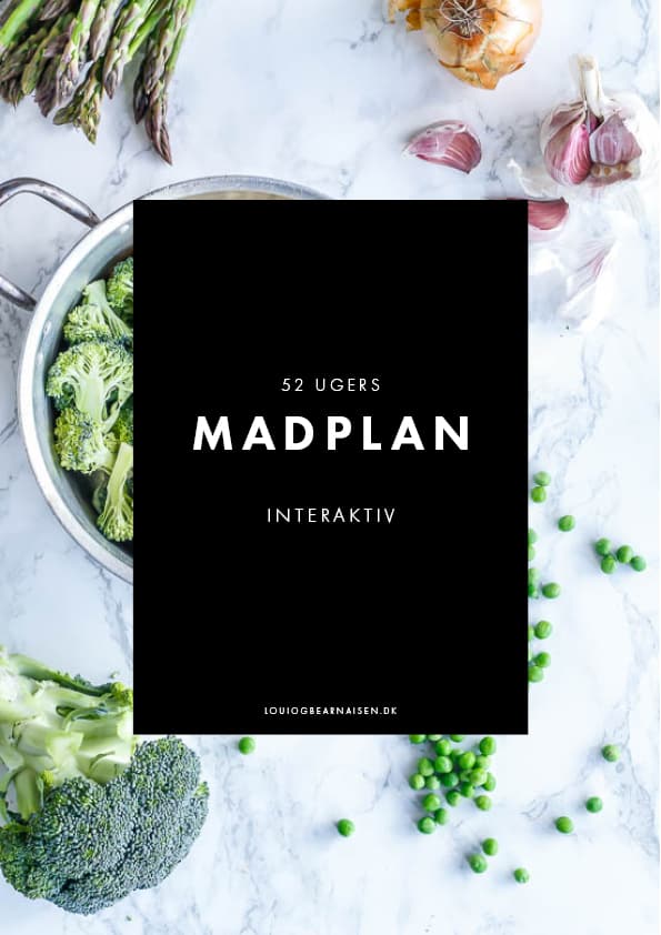 Madplan og indkøbsliste | Smart og professionel skabelon til madplan